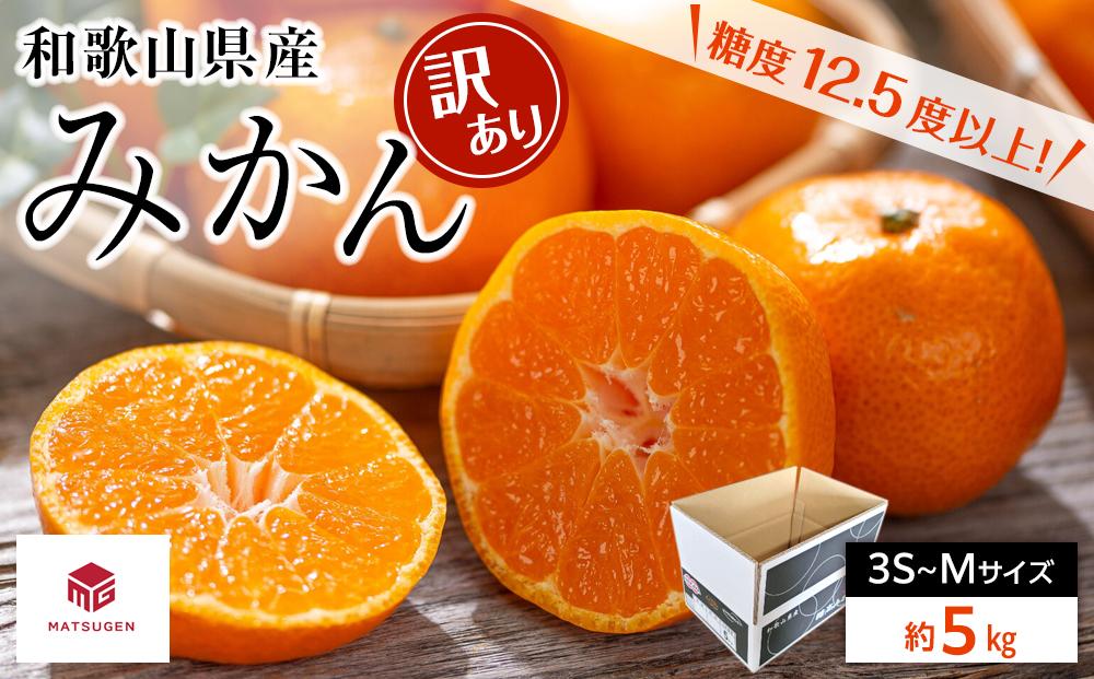 和歌山県産糖度12.5度以上 訳ありみかん5kg箱(3S〜Mサイズ混合) |JALふるさと納税|JALのマイルがたまるふるさと納税サイト