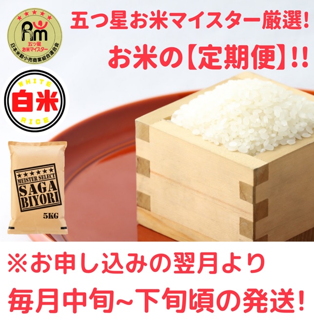 CI259_【5回定期便】さがびより白米5kg|JALふるさと納税|JALのマイルがたまるふるさと納税サイト